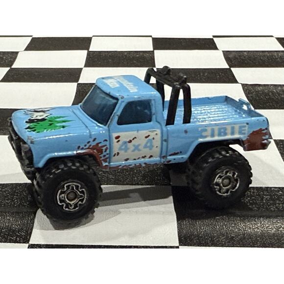 MATCHBOX | Toys | Matchbox Mini Pick Up Mountain Man Truck 981 Blue ...